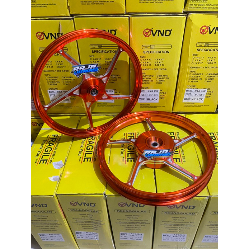 Jual VELG RACING VND AK55 BEAT VARIO 110 SCOOPY VARIO 125 VARIO 150 140/160 RING 17 AK 55 ...