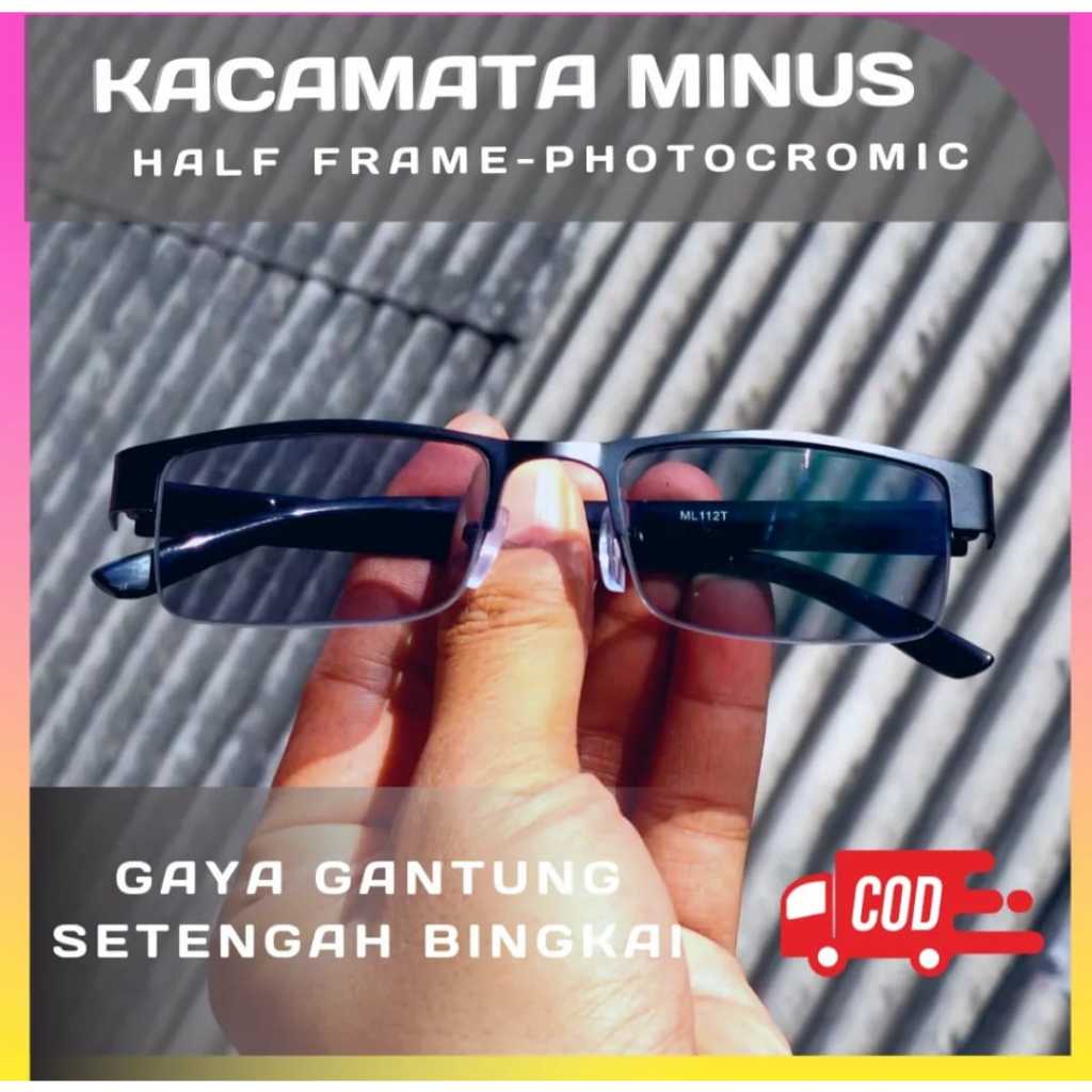 Jual KACAMATA PHOTOCROMIC FRAME GANTUNG/KACAMATA MINUS PRIA DAN WANITA ...