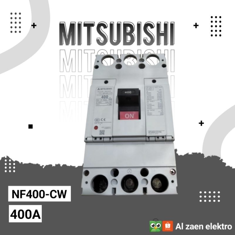 Jual mccb mitsubishi nf400-cw 300a 350a 400a 630a 3p | Shopee Indonesia