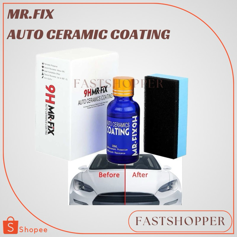 Jual LAMINATING NANO CERAMIC COATING 9H MOBIL PAINT PROTECTION 9H MR FIX ORIGINAL - MF351 ...
