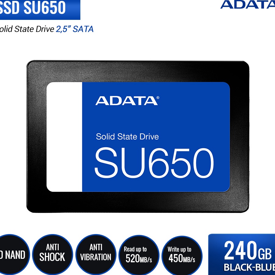 Jual Penawaran Menarik Adata SSD Internal SU65 Ultimate 24GB 25 SATA ...
