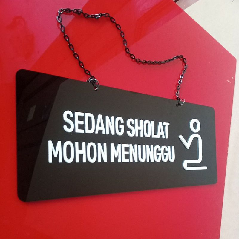 Jual Sign In Sedang Sholat Acrilik Timbul | Shopee Indonesia