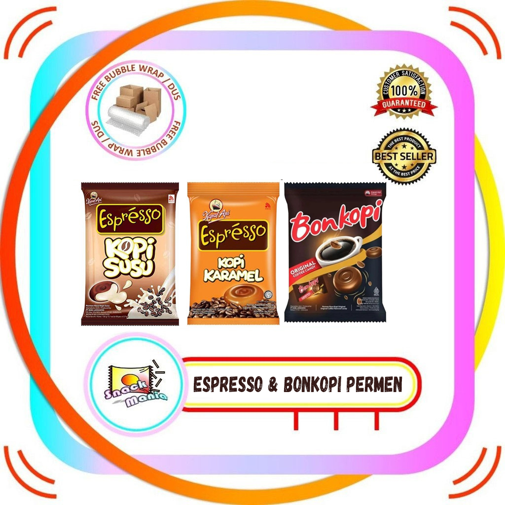 Jual Espresso Permen Kopi Susu | Kopi Caramel | Bon Kopi Original ~ 125 ...