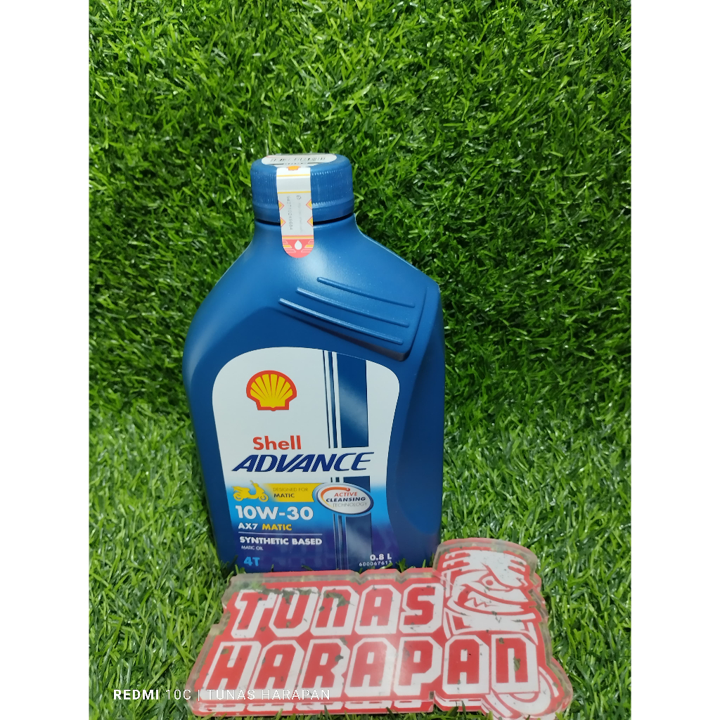 Jual Oli Shell Advance AX7 10w-30 Scooter Matic 800ml Semi Synthetic ...