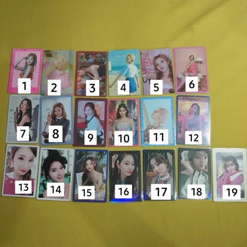 Jual PHOTOCARD PC TWICE SANA DAHYUN TZUYU JIHYO NAYEON JEONGYEON MOMO MINA CHAEYOUNG POB PO ...