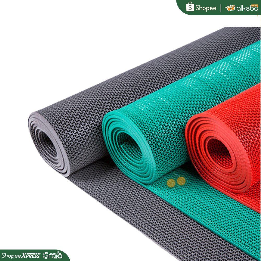 Jual Keset karpet PVC S Type water trap anti slip per roll 120 x 15 ...