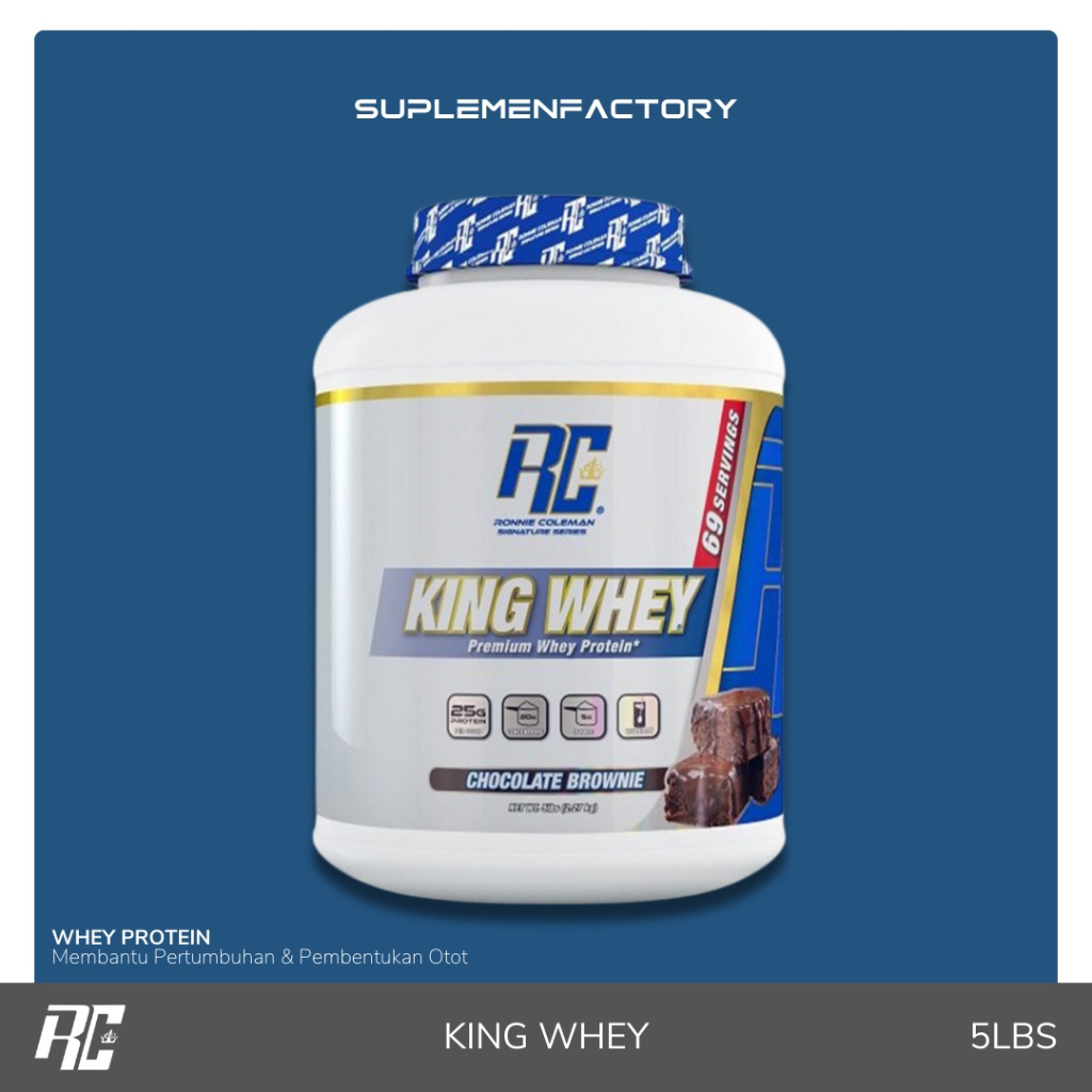 Jual Ronnie Coleman RC King Whey 5 lbs Whey Protein Concentrate Isolate ...