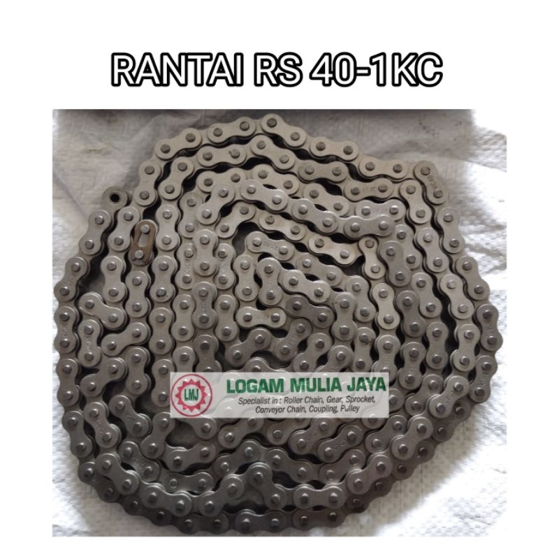 Jual ROLLER CHAIN RS 40 SINGLE RS 40X1R RS-40 RS40-1 RS 40-1 RANTAI ...