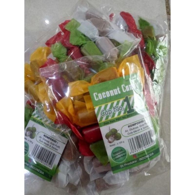 Jual Permen Dodol Kelapa Cap Panda /Coconut Candy Cap No. 1 100g ...