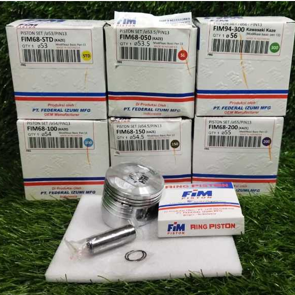 Jual SEHER PISTON KIT FIM 68 KAZE CUSTOME 53 - 56 PIN 13 FIM | Shopee ...