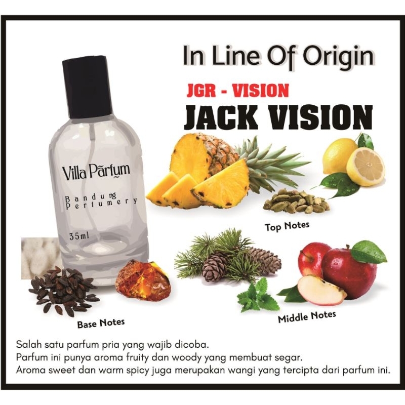 Jual parfum JGR - VISION (JACK VISION)villaparfum | Shopee Indonesia