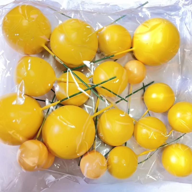 Jual Grosir Isi 20'S Hiasan Bola Warna Warni Gold dan Silver / Topper ...