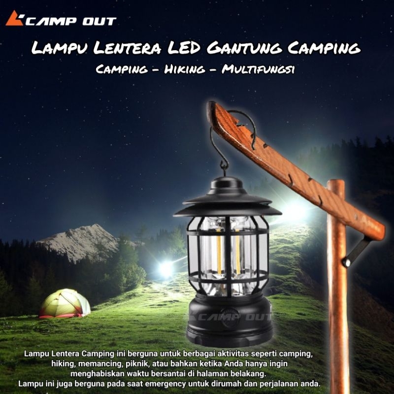Jual Lampu Lentera LED Gantung Camping - Lampu Tenda Outdoor COB ...