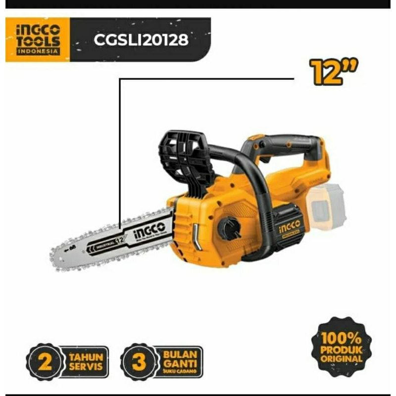 Jual INGCO Mesin Chainsaw Cordless 12" 20V Brushless CGSLI20128 ...