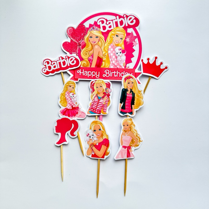 Jual TOPPER BARBIE / (LA-001) CAKE TOPPER BARBIE / TOPPER KUE BARBIE ...