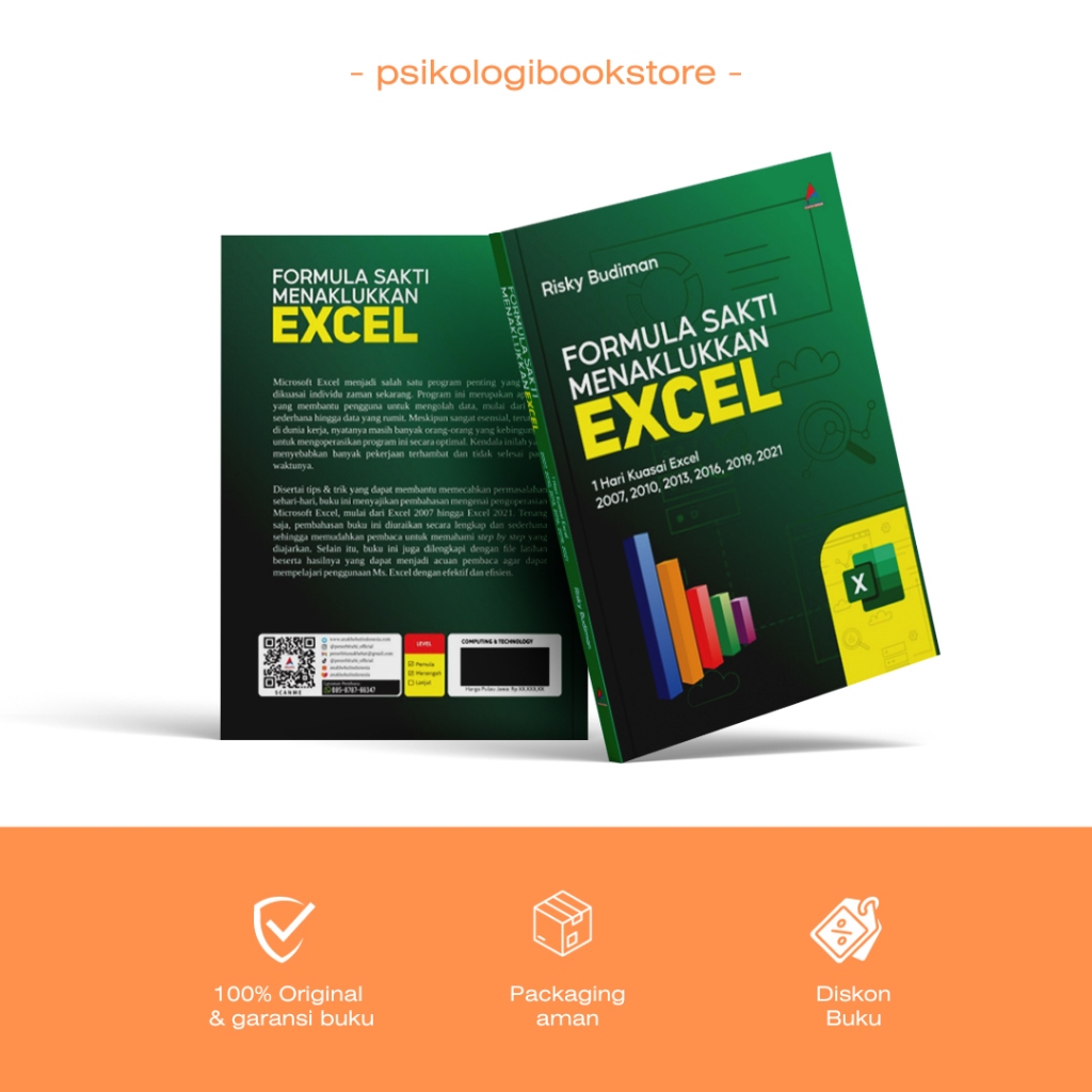 Jual Buku Formula sakti menaklukkan excel : 1 hari kuasai excel 2007, 2010, 2013, 2016, 2019 ...