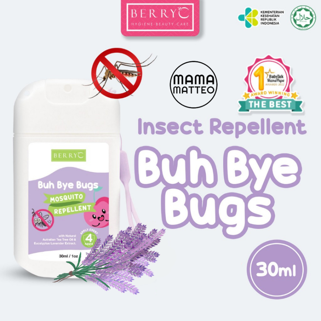 Jual BerryC BUH BYE BUGS Mosquito Repellent dengan Antibacterial Spray ...