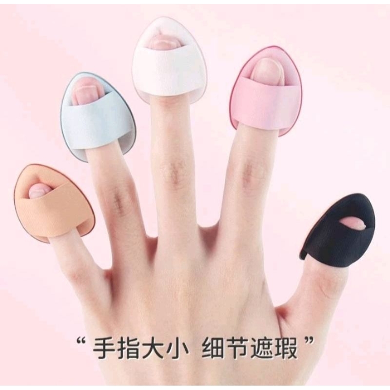 Jual (5 Pcs) Spon Cushion Mini Finger | Spon Cushion Jari | Spon ...