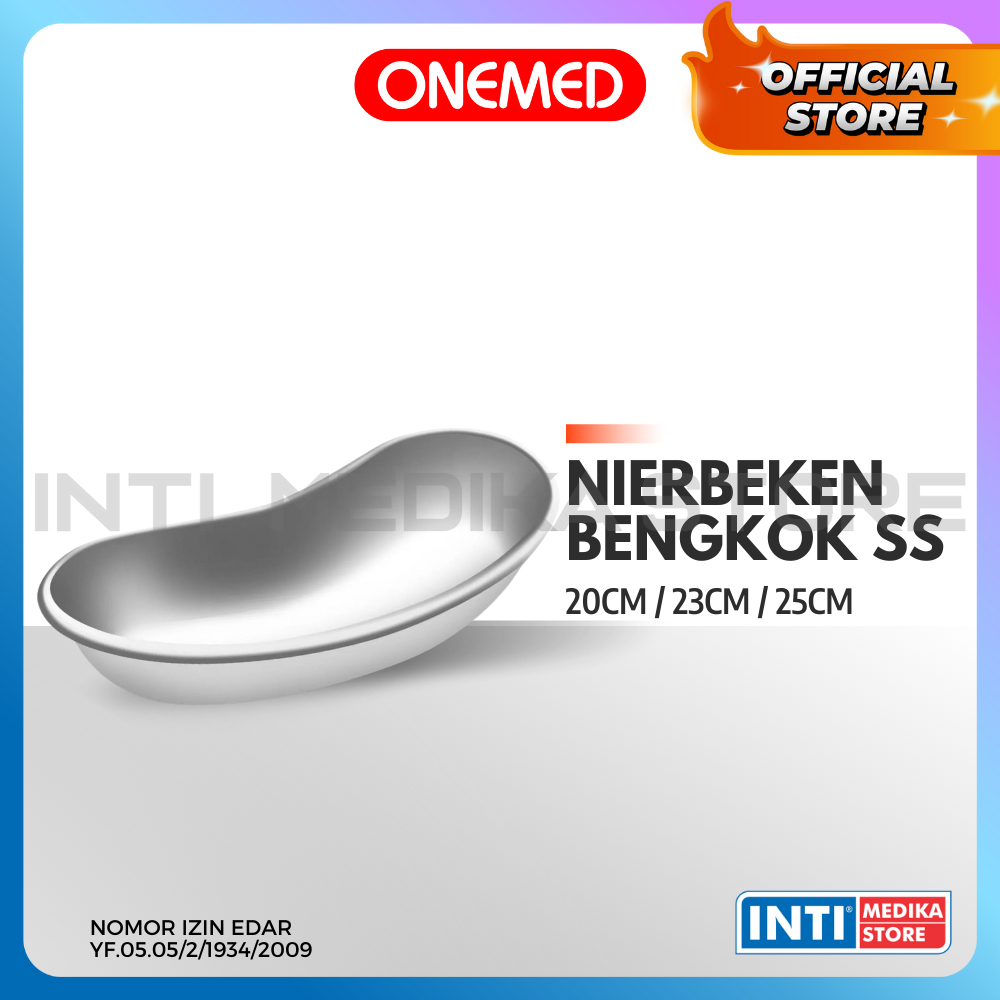 Jual ONEMED - Nierbeken Bengkok Stainless Steel 20cm / 23cm / 25cm One Med | Shopee Indonesia