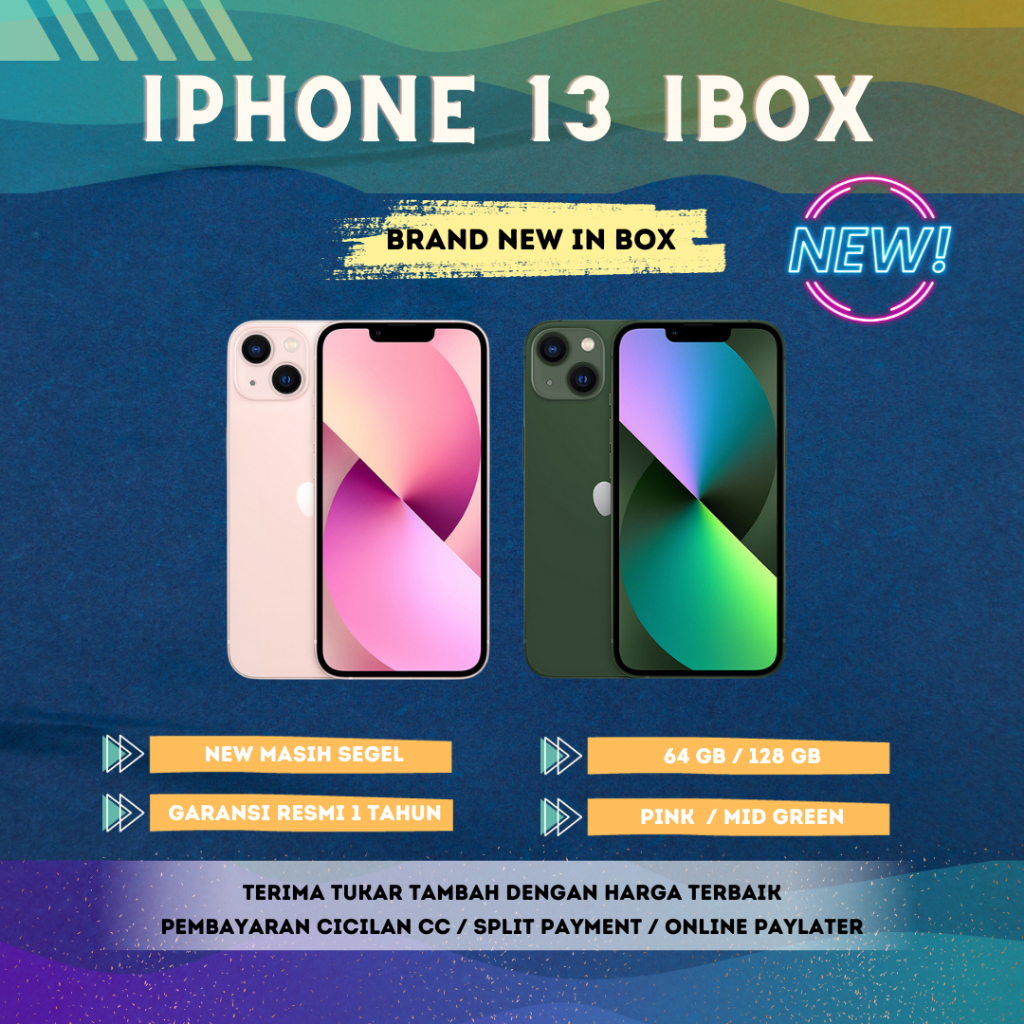 Jual iphone 13 new 128 gb 256 gb baru resmi | Shopee Indonesia