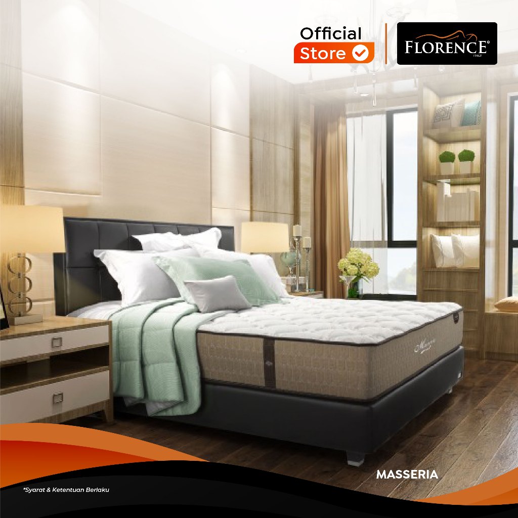 Jual Florence Spring Bed Masseria - Fullset | Shopee Indonesia