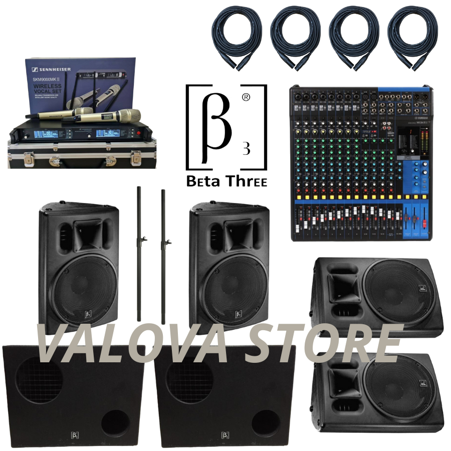 Jual Paket Premium 5 soundsystem cafe Beta three U15A + Mixer Yamaha MG ...