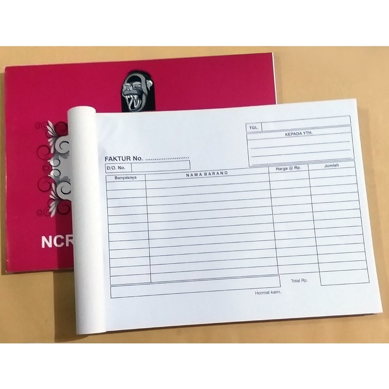 Jual KINGKONG Nota Faktur 1/2 Folio 3 Ply [ 1 Pak ] | Shopee Indonesia