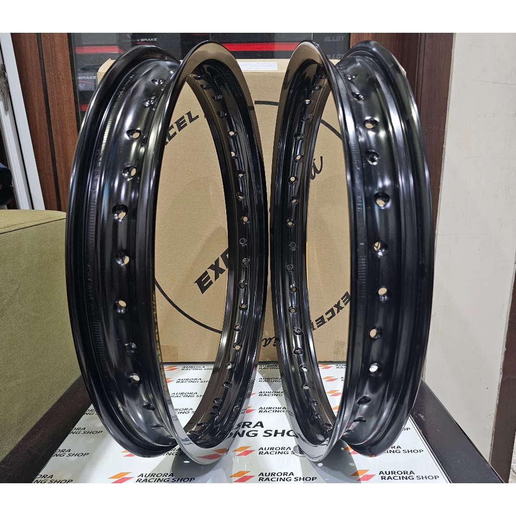 Jual VELG TAKASAGO EXCEL SET 17 X 185 / 215 HOLE 36 BLACK | Shopee ...
