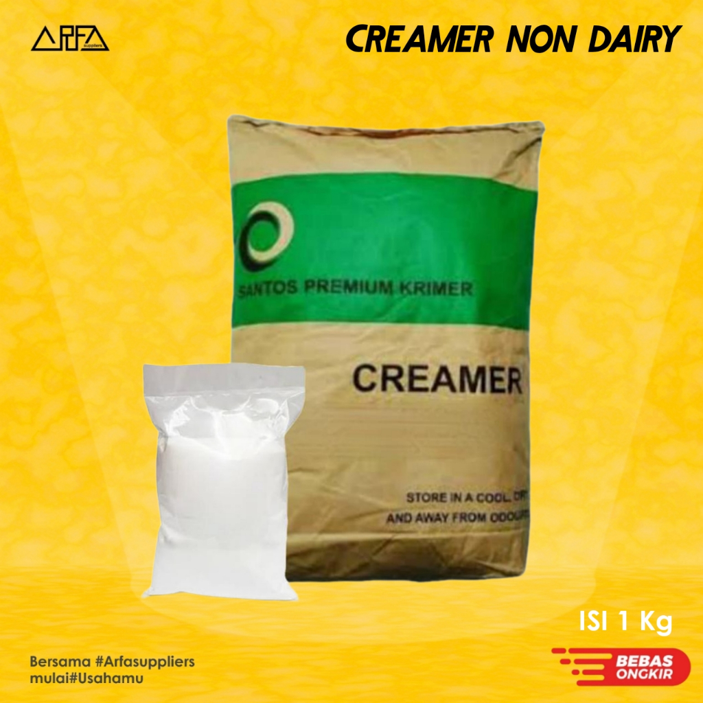 Jual Creamer Non Dairy bubuk - Krimer Nabati Santos 1 kg | Shopee Indonesia