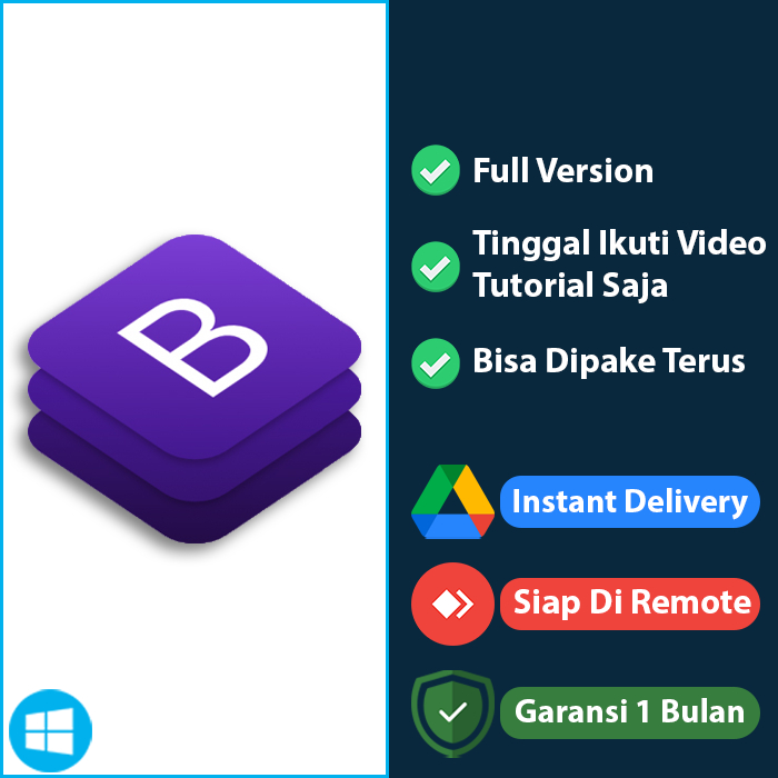 Jual Aplikasi Software | Bootstrap Studio | Shopee Indonesia