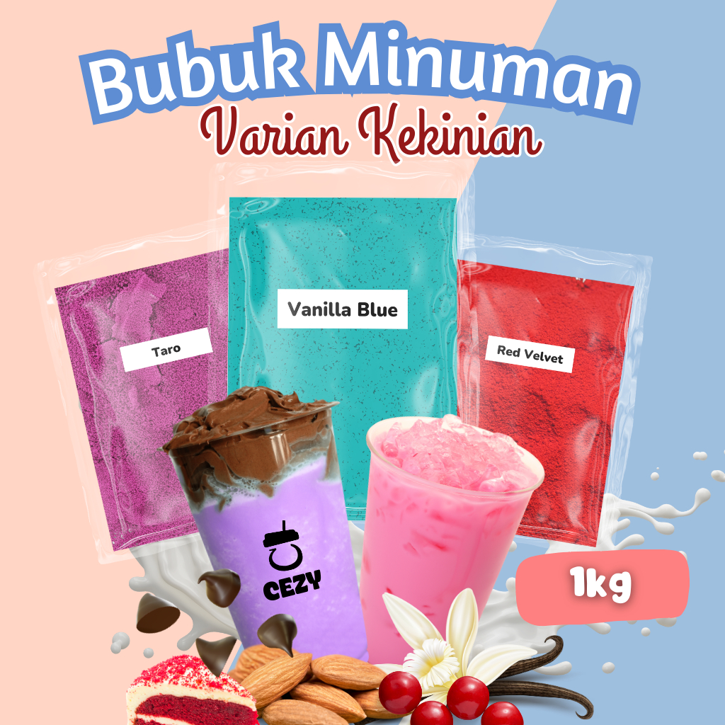 Jual Bubuk Minuman Rasa Kekinian 1kg Serbuk Minuman Aneka Rasa Bubuk ...