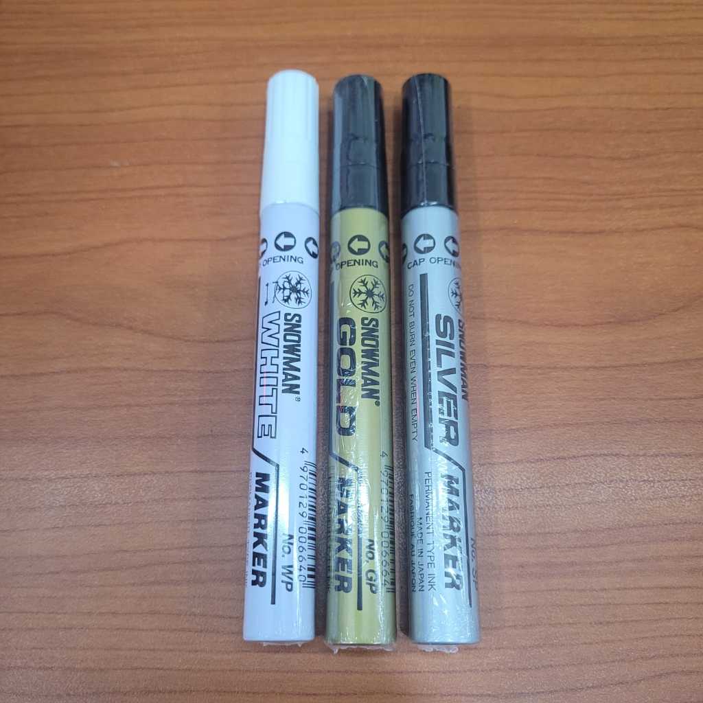 Jual Spidol Snowman Gold Silver White Paint Marker Permanent | Shopee ...