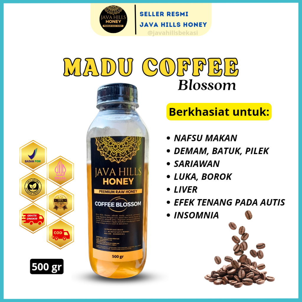 Jual 500 Gr Madu Coffee 100% Dari Nektar Pohon Kopi Madu Murni dan Asli ...