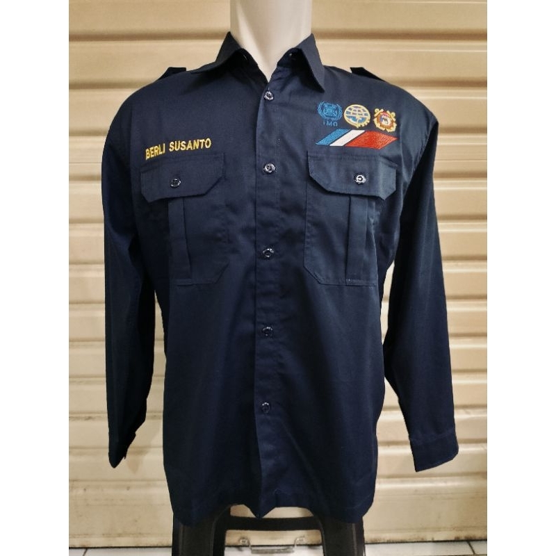Jual Kemeja / Seragam Coast Guard Nevy Lengan Panjang | Shopee Indonesia