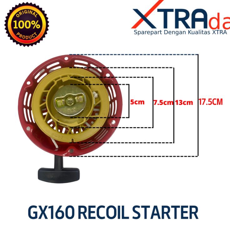 Jual Super Gembira Recoil Starter Selahan Recoil Starter Tarikan Engkol Mesin Penggerak Bensin ...