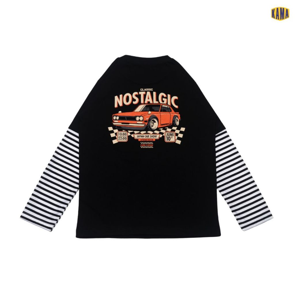 Jual KAMA GARAGE Nostalgic Baju Kaos Anak Lengan Panjang Unisex ...