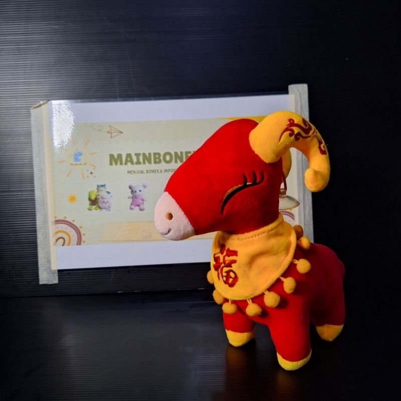 Jual Boneka Kambing Goat Merah Imlek Lunar New Year Cantik Lucu ...