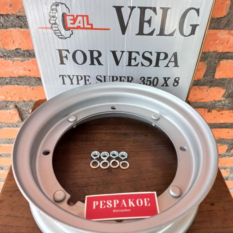 Jual velk velg vespa super dan ps series ring 8 ukuran 350-8 | Shopee ...