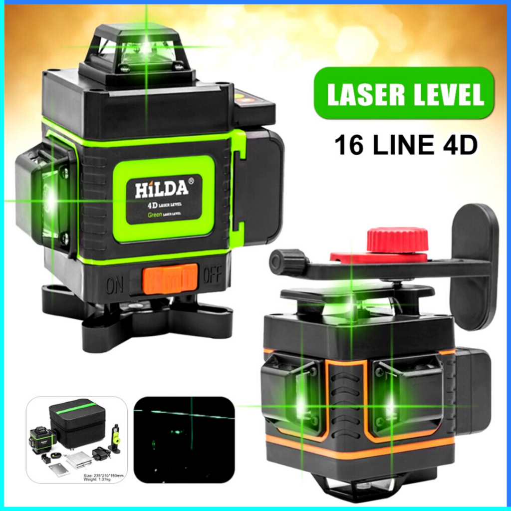 Jual COD Cepat Hilda Laser Level 16 Lines Mesin Self Leveling Laser ...