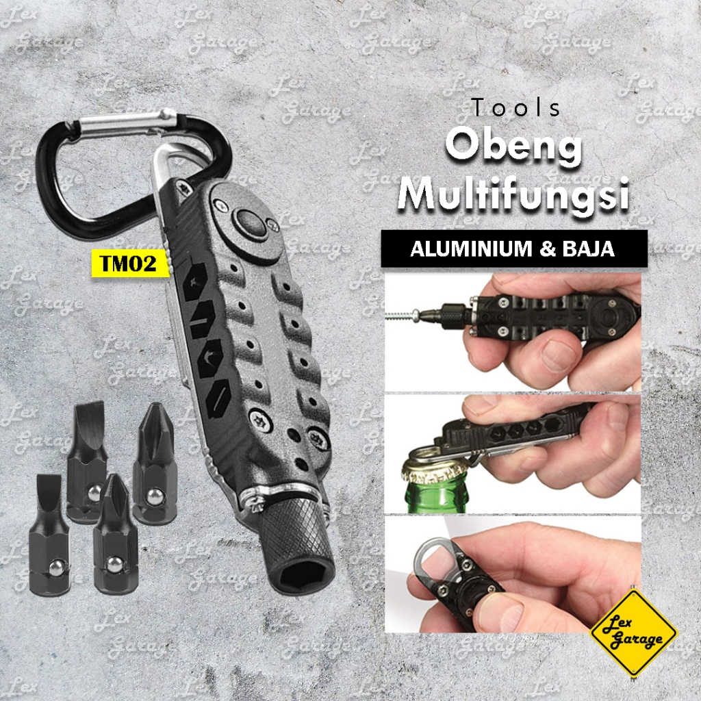 Jual Obeng Set Senter LED Pembuka Tutup Botol Gantungan Kunci Ring Pas ...