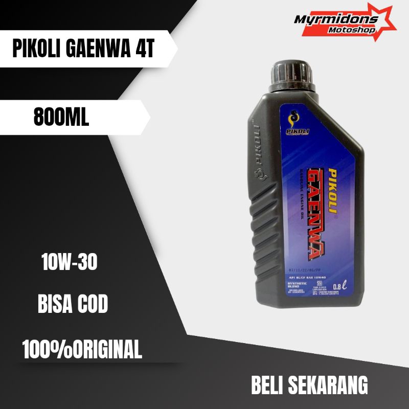 Jual OLI PIKOLI GAENWA 4T 10W-30 800ML | Shopee Indonesia