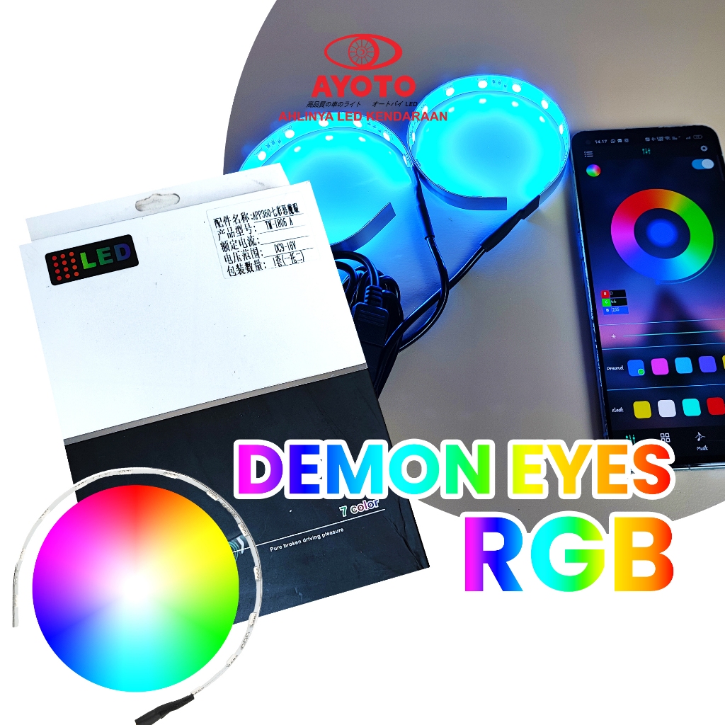 Jual DEVIL RGB 360 AYOTO PREMIUM ANDROID KONEKSI BLUETOOTH MODUL ...