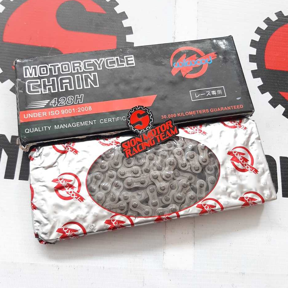 Jual Rantai Roda Motor 428H - 140 / 428H 140L Hitam Wilwood Universal ...