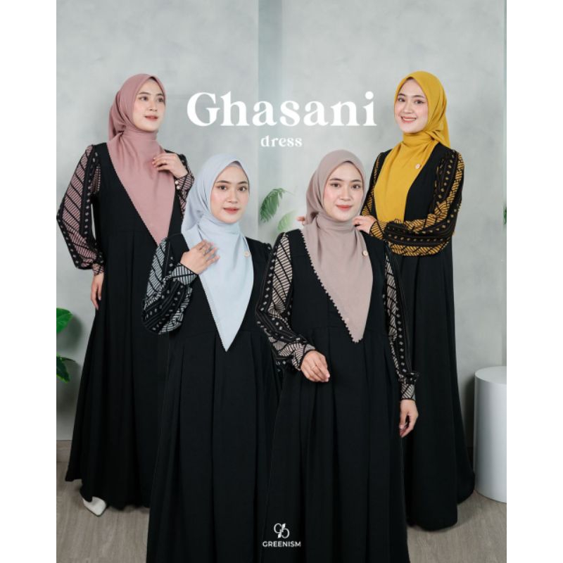 Jual Ghasani dress by greenism limited edition | Shopee Indonesia