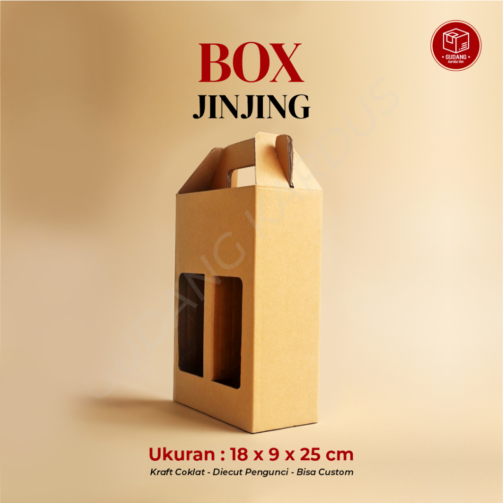 Jual BOX JINJING / GABLE BOX (18 x 9 x 25 cm) (Jinjing botol 1 Liter ...