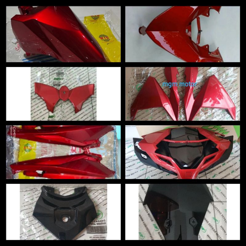 Jual COD bodi halus vario 125/150 led old 2015-2017 merah maroon ...