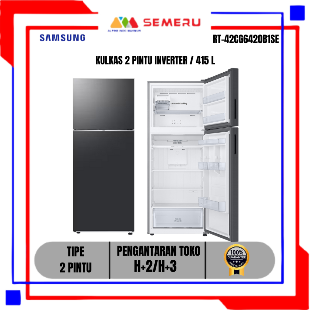 Jual SAMSUNG KULKAS 2 PINTU INVERTER / 415 L RT-42CG6420B1SE KHUSUS ...