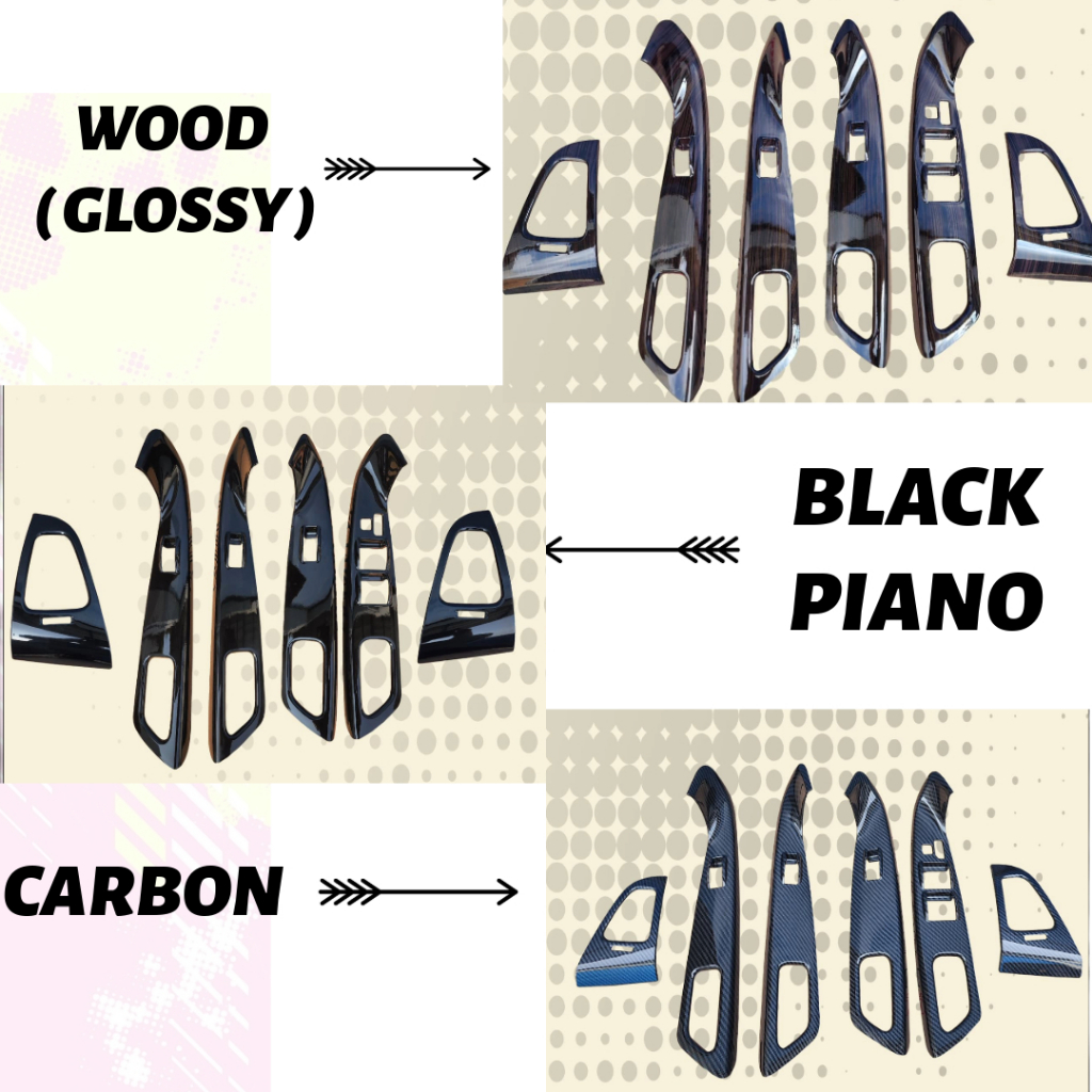 Jual Panel Arm Rest Dashboard Grand Innova Wood Carbon Black Piano 2004 ...