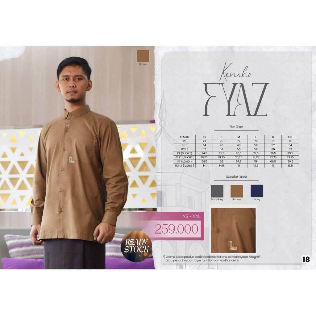Jual BAJU KOKO KEMKO FYAZ MST RABBANI ORI | Shopee Indonesia