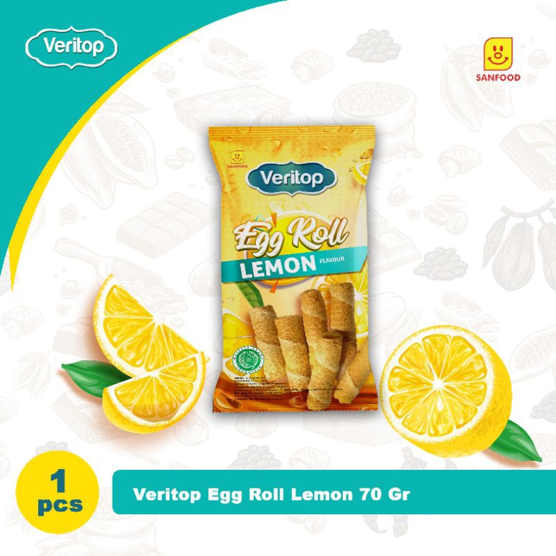 Jual VERITOP EGG ROLL LEMON 70 Gr | Shopee Indonesia
